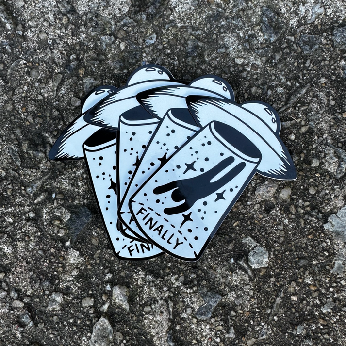 Finally sticker bundle of 3 – Graveface